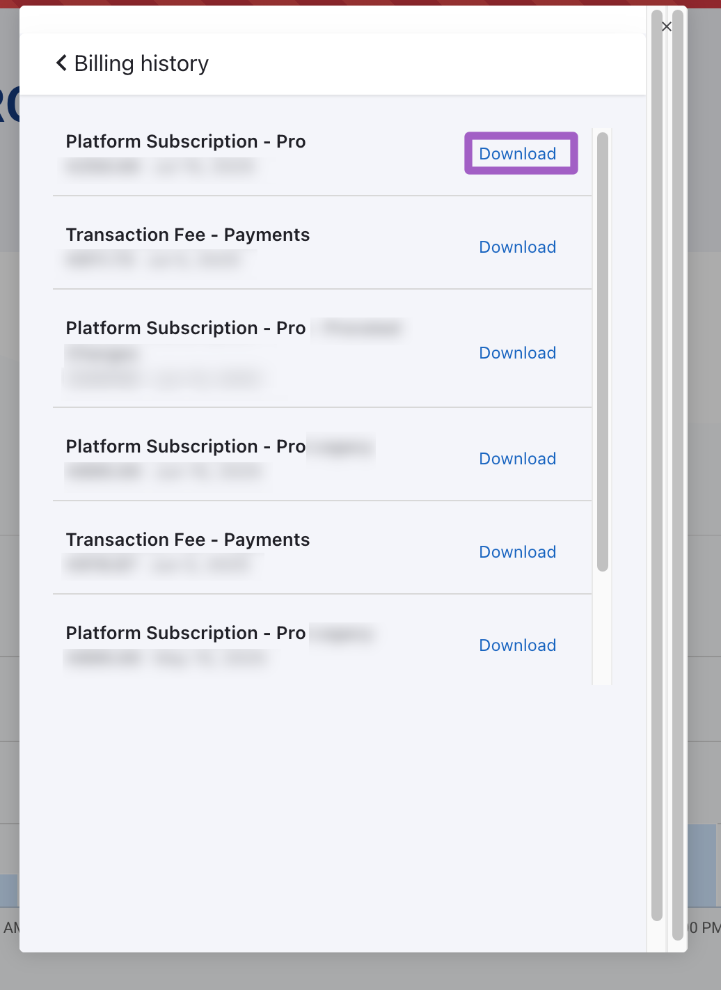 Find your ROLLER subscription invoices – Help Center